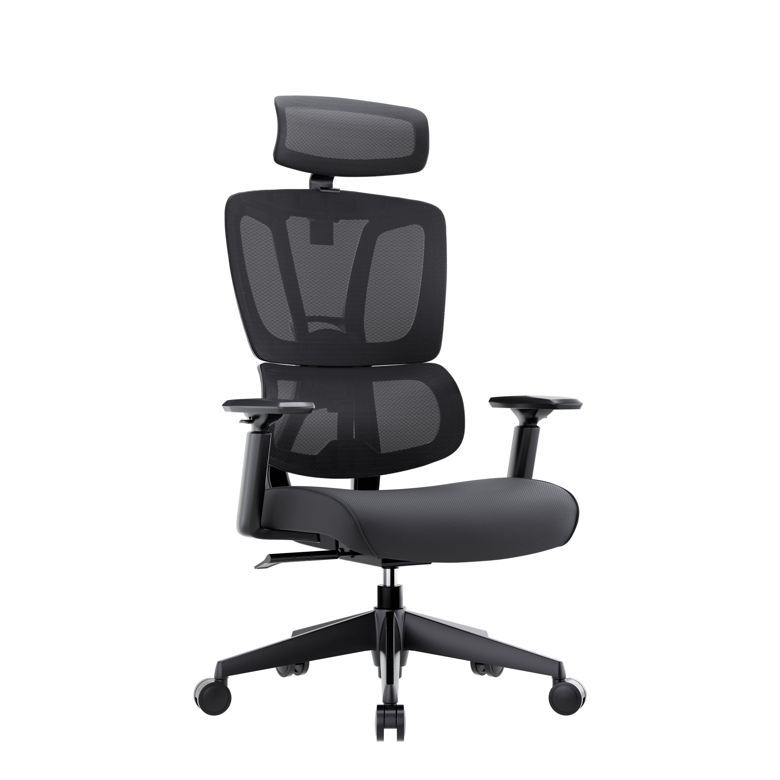 MECCA Ergonomic Mesh Back Fabric Seat Manager Chair – WMC Group